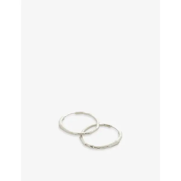 Monica Vinader Siren Muse Sterling Hoop Earrings - Silver