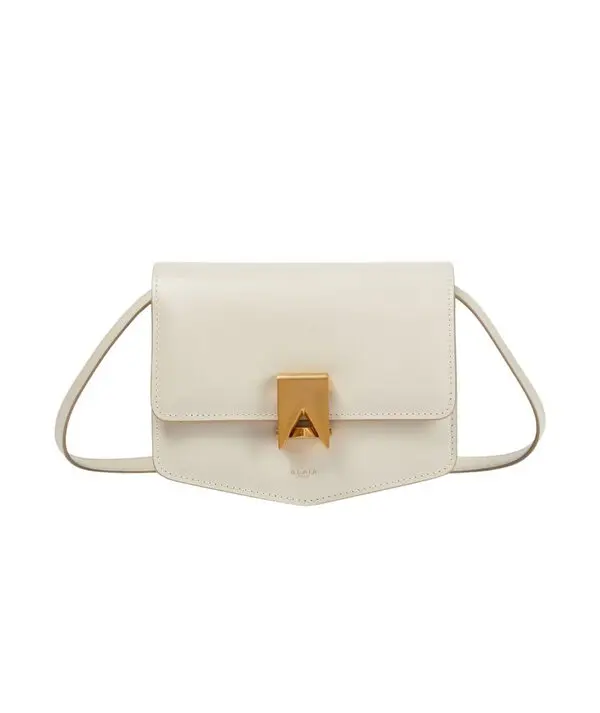 Alaïa Le Papa Small Leather Crossbody Bag - White