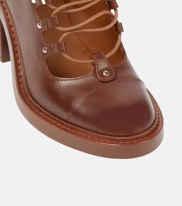 Chloé May Leather Ankle Boots