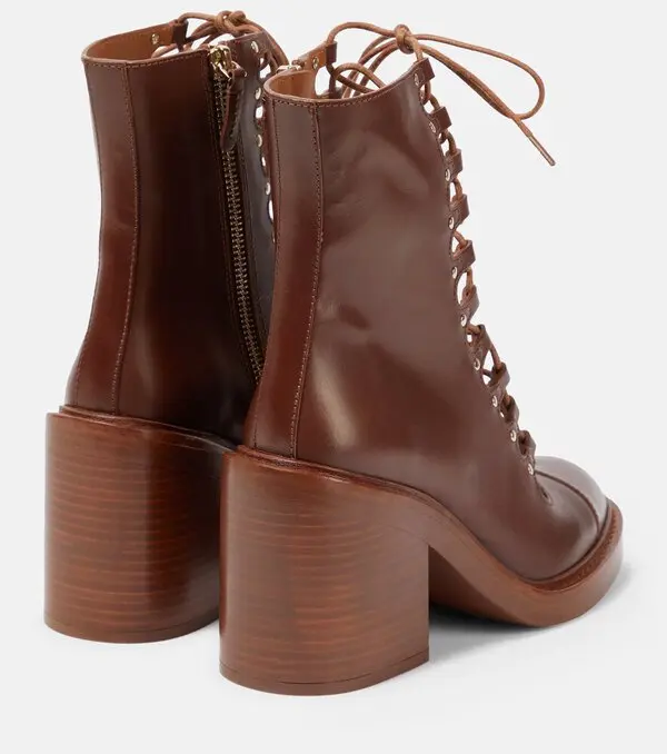 Chloé May Leather Ankle Boots