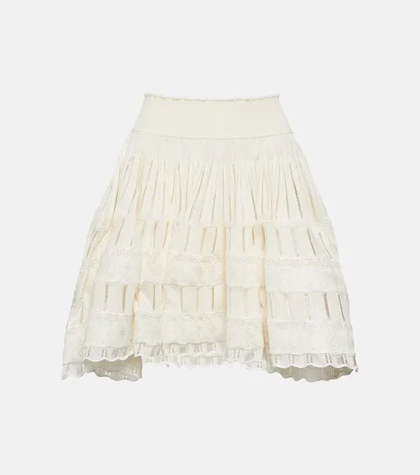 Alaïa Crinoline Mini Skirt - Beige