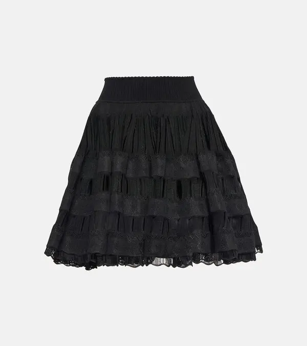 Alaïa Crinoline Miniskirt - Black