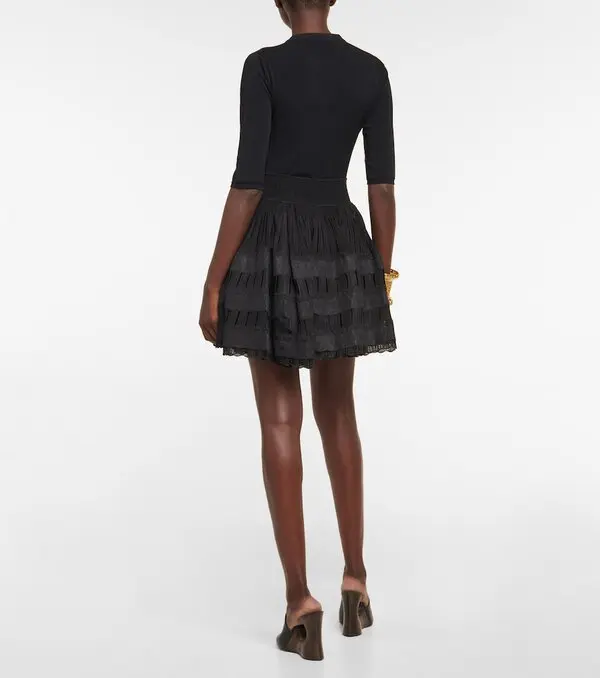 Alaïa Crinoline Mini Skirt - Black