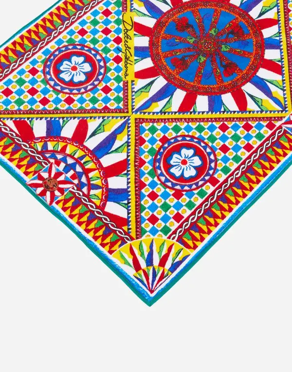 Dolce & Gabbana Terry Cotton Bath Mat - Multicolor