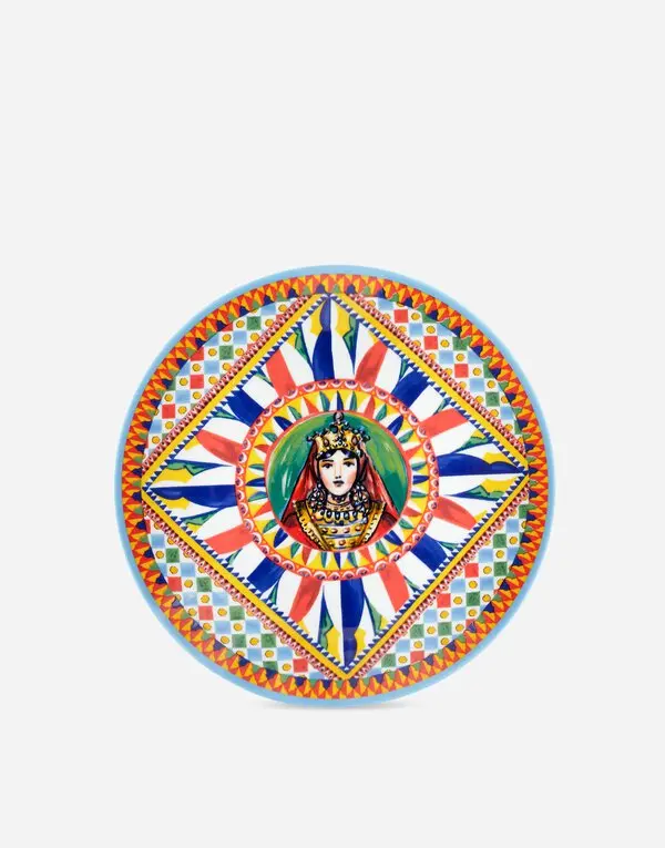 Dolce & Gabbana Set 2 Porcelain Dinner Plates - Multicolor