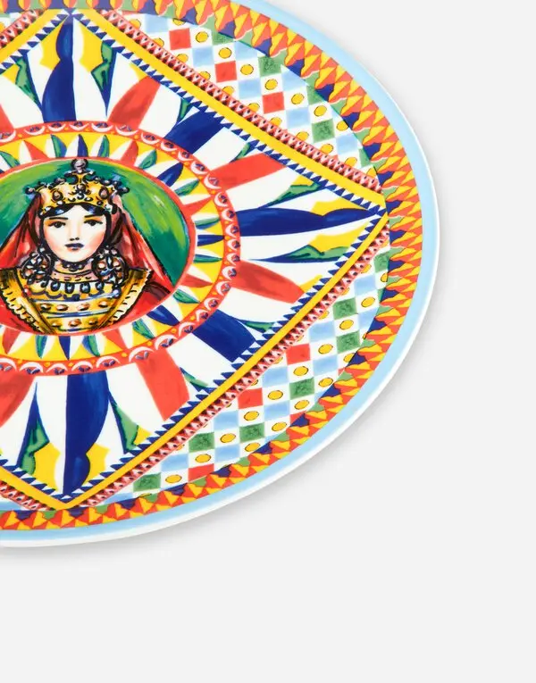 Dolce & Gabbana Set 2 Porcelain Dinner Plates - Multicolor