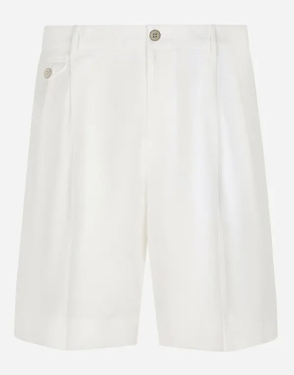 Dolce & Gabbana Regular Fit Linen Shorts