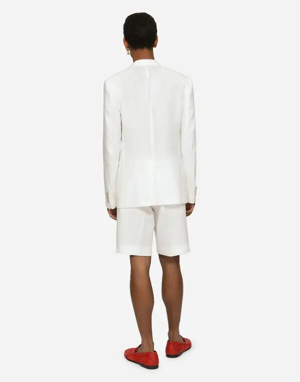 Dolce & Gabbana Regular Fit Linen Shorts