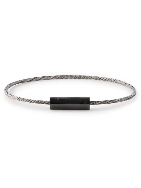 Le Gramme 5g Silver-tone Polished-ceramic Bracelet - Black