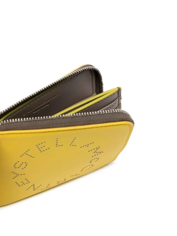 Stella McCartney Perforated-logo Bi-colour Wallet