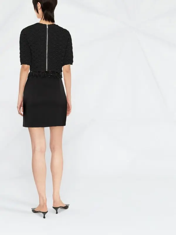 V:PM ATELIER Cut-out Mini Skirt - Black