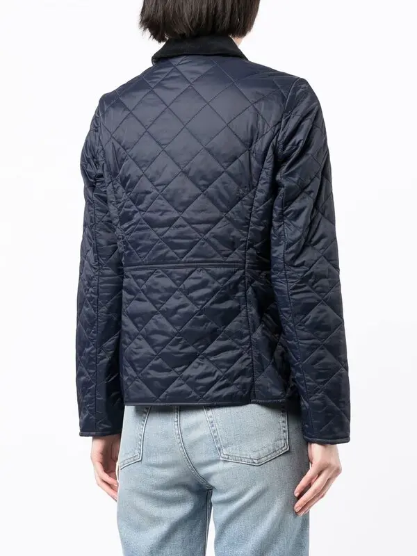 Barbour Quilted Corduroy Collar Jacket - Blue