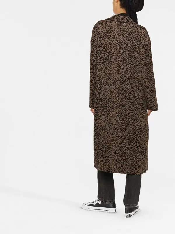 GOLDEN GOOSE Leopard-print Overcoat