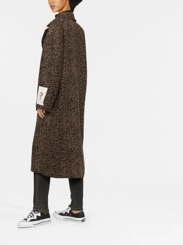 GOLDEN GOOSE Leopard-print Overcoat