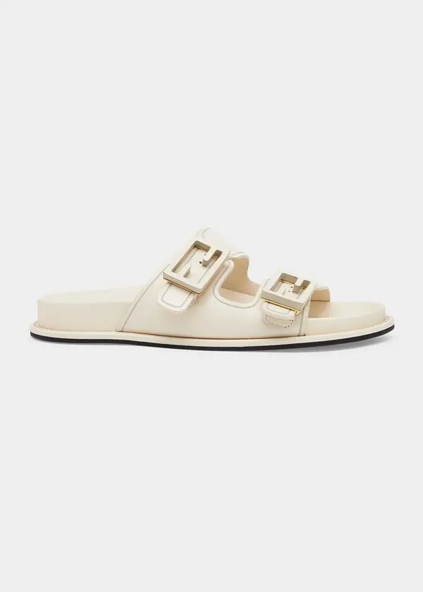 Fendi Leather Dual-buckle Sporty Sandals