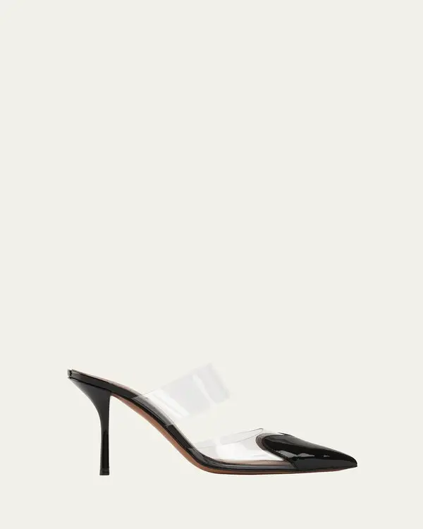 AlaïA Coeur Cap-Toe Mules 999 Noir Editorialist
