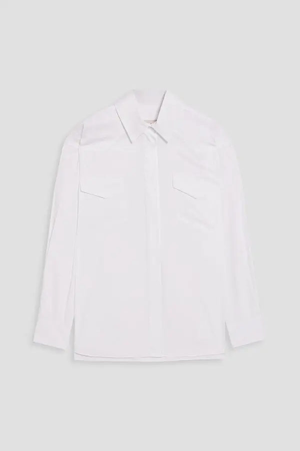 Alexandre Vauthier Cotton Poplin Shirt With Two Front Pockets