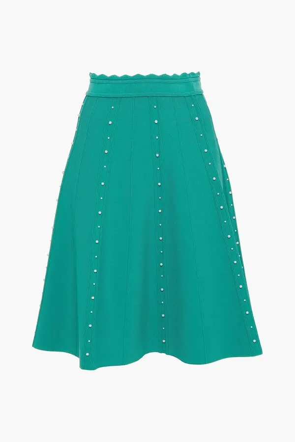 Sandro Embellished Ponte Skirt