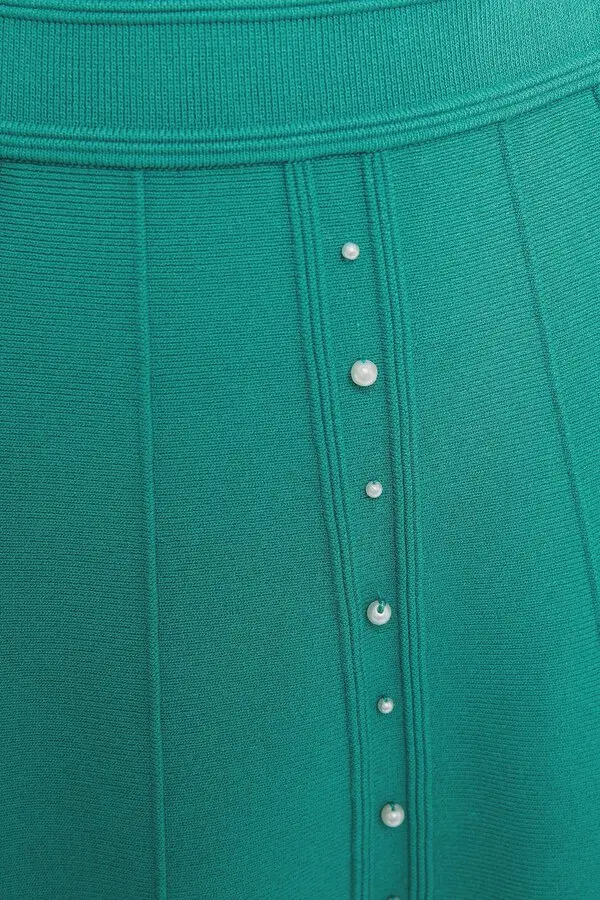 Sandro Embellished Ponte Skirt