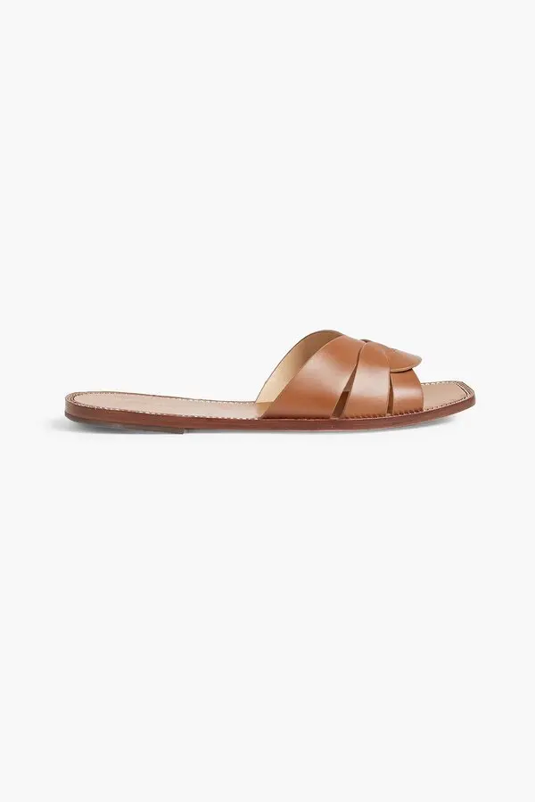 Rachel Zoe Farrow Leather Sandals - Brown