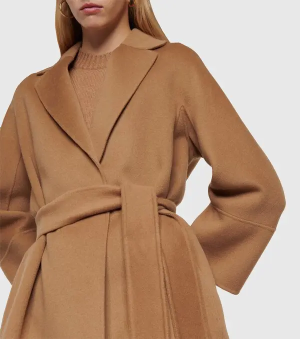 Max Mara Arona Virgin Wool Coat - Beige
