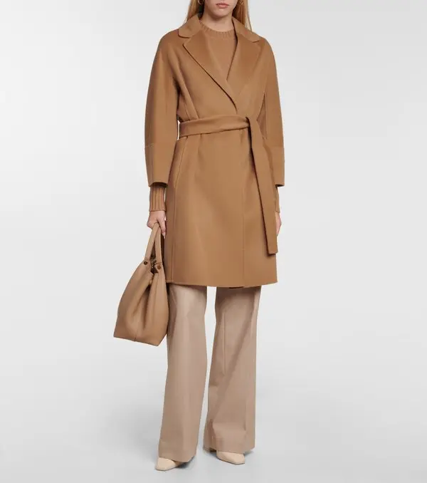 Max Mara Arona Virgin Wool Coat - Beige