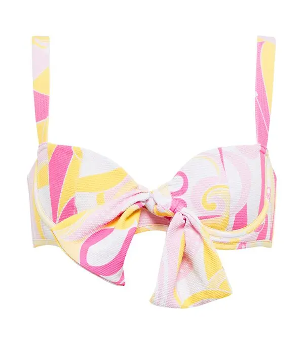 ALEXANDRA MIRO Clara Printed Bikini Top - Multicoloured