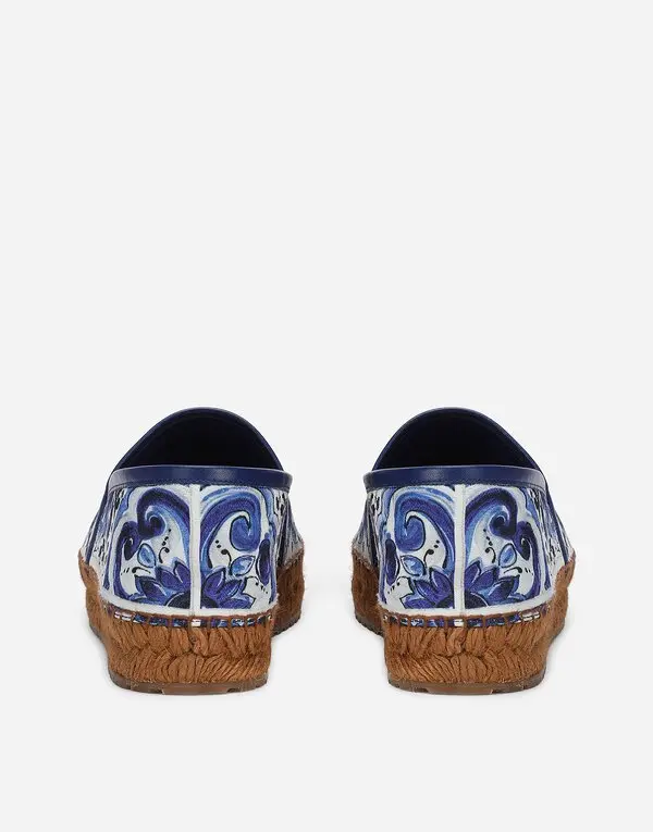 Dolce & Gabbana Printed Brocade Espadrilles