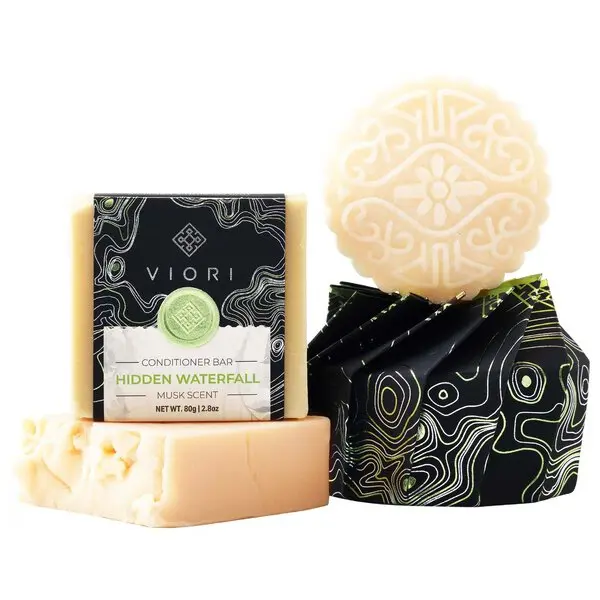 VIORI Hair Shampoo & Conditioner Bar Set - Hidden Waterfall