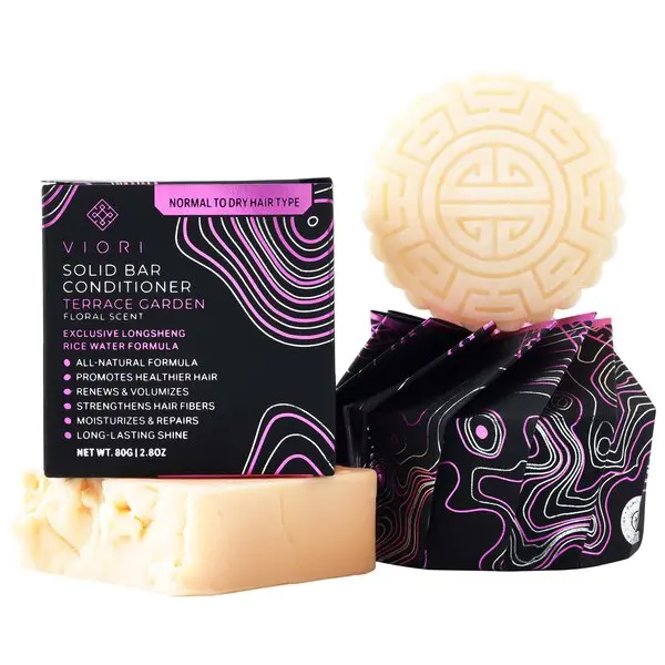 VIORI Hair Shampoo & Conditioner Bar Set - Terrace Garden