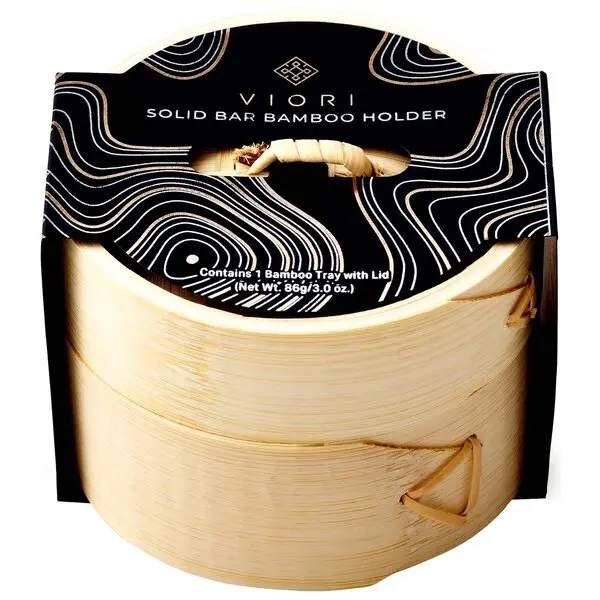 VIORI Hair Shampoo & Conditioner Bamboo Bar Holder - One-color