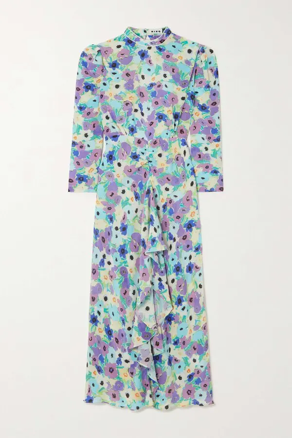 open lace back dress Dani Floral Strappy Relaxed Midi Dress
