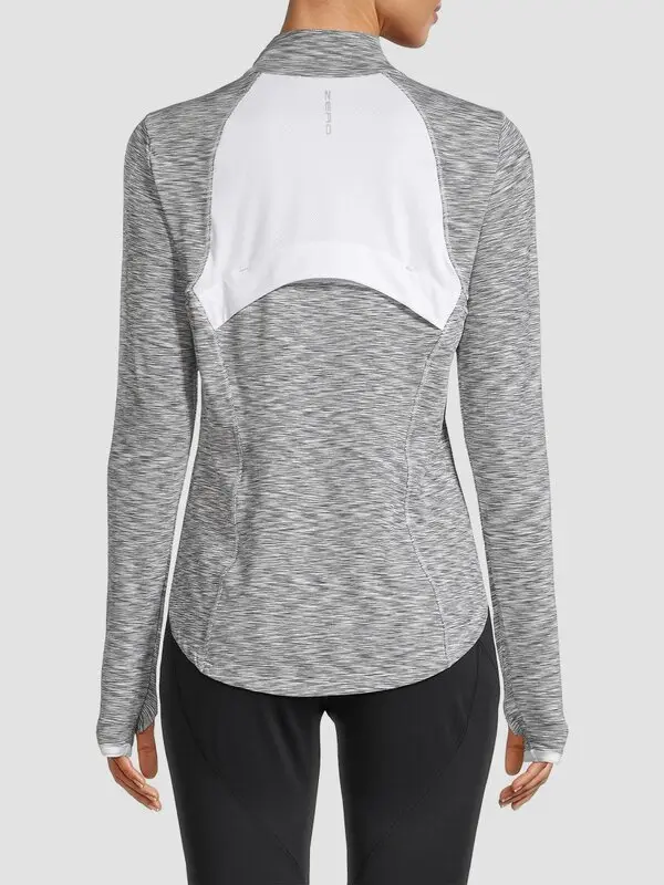 Zero Restriction Shae Half-zip Pullover Top - Silver