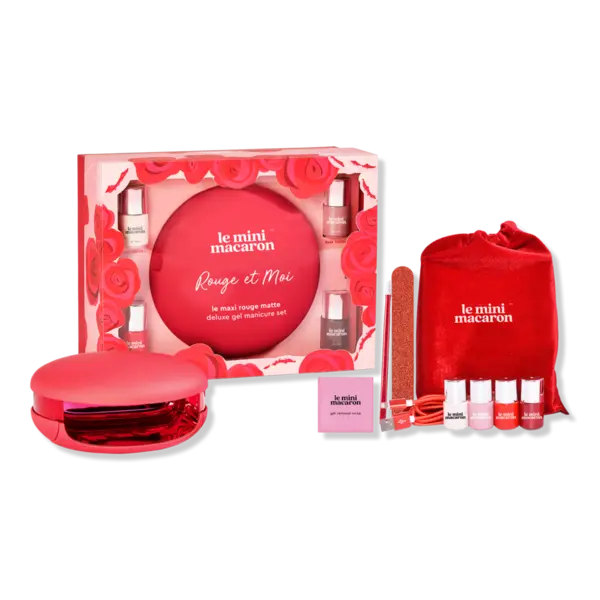 LE MINI MACARON Le Maxi Rouge & Moi Limited Edition Deluxe Gel Manicure Set - One-color