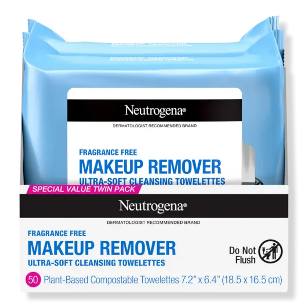 Neutrogena Makeup Remover Cleansing Towelettes Fragrance Free - One-color