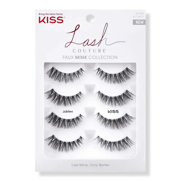 Kiss Lash Couture Faux Mink, Jubilee Multipack - One-color
