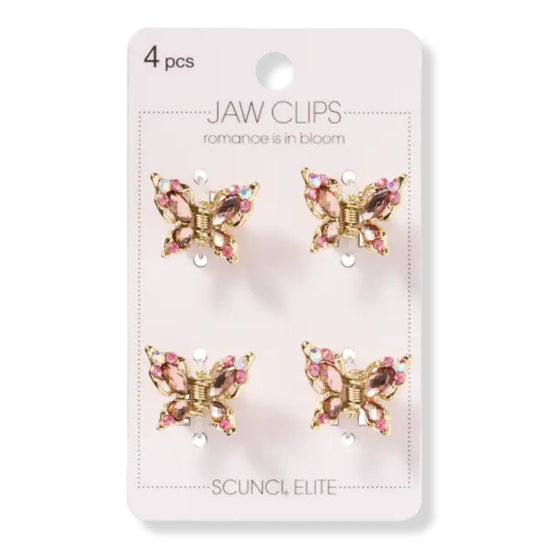 SCUNCI Mini Stone Jaw Clip Set
