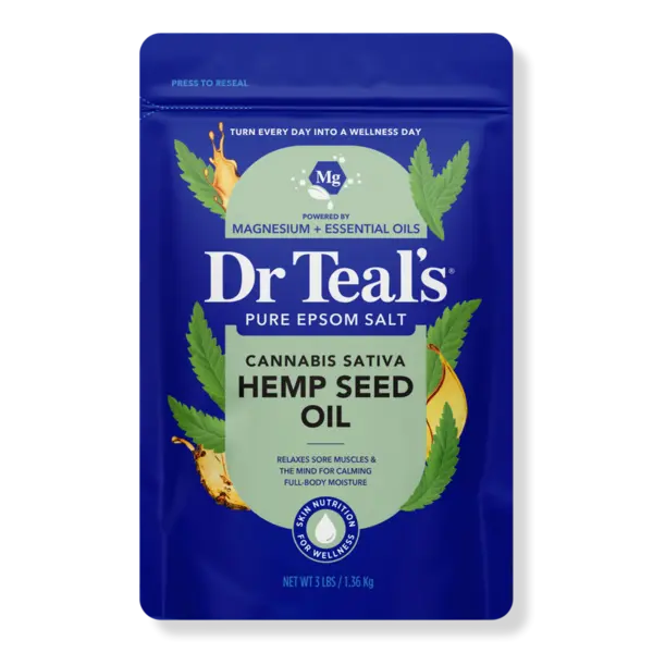 DR TEAL'S Cannabis Sativa Hemp Seed Oil Pure Epsom Salt - One-color