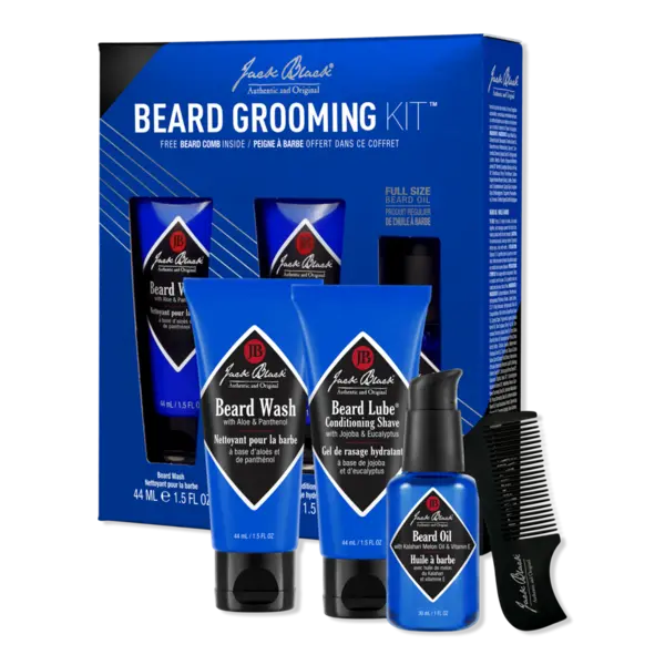 Jack Black Beard Grooming Kit 4-piece Set - One-color