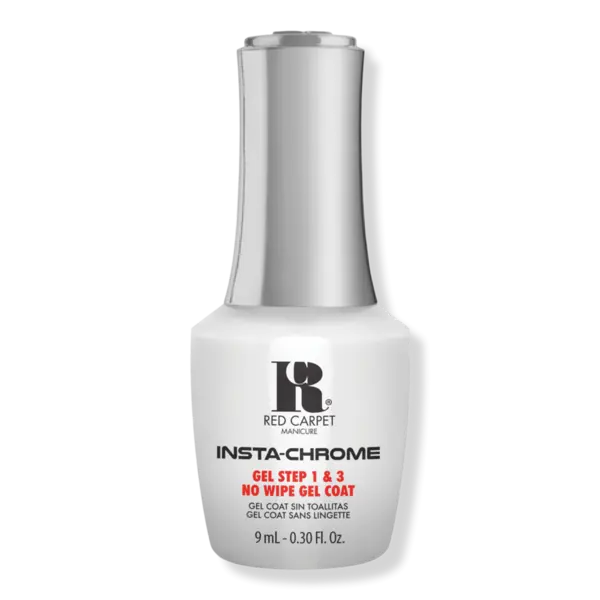 RED CARPET MANICURE Insta-chrome Gel Coat Step 1 & 3 - One-color