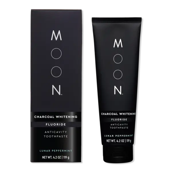 MOON Charcoal Whitening Stain Removal Toothpaste With Fluoride - One-color