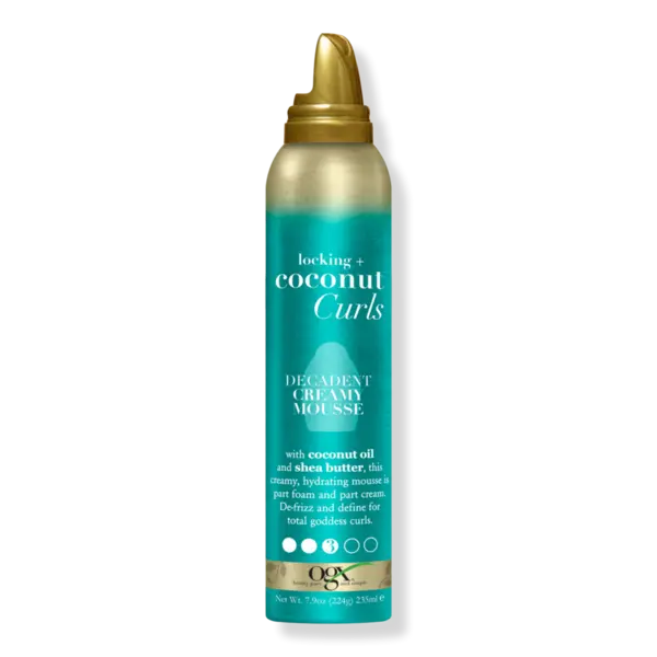 OGX Locking + Coconut Curls Decadent Creamy Mousse - One-color