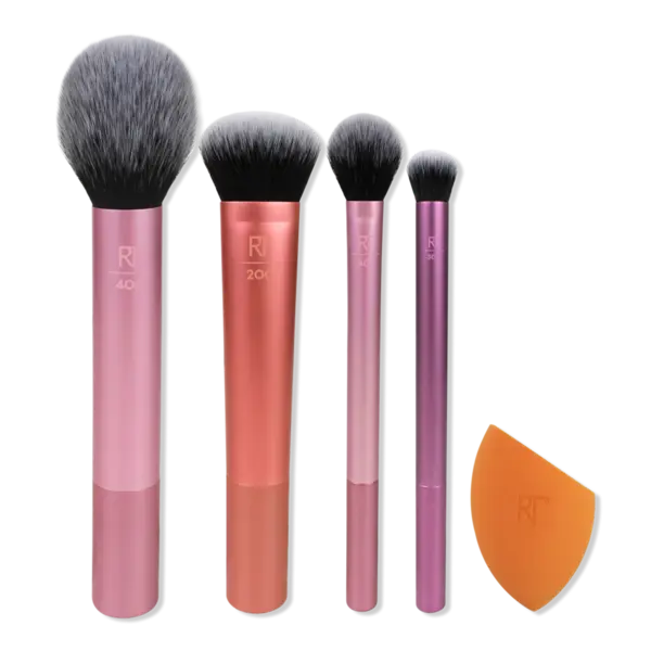 REAL TECHNIQUES Everyday Essentials Makeup Brush & Sponge Set - One-color
