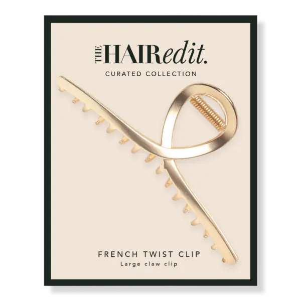 THE HAIR EDIT Gold French Twist Claw Clip - One-color