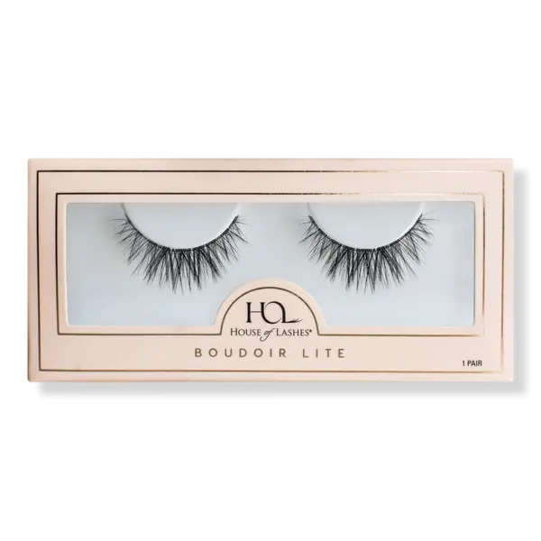 HOUSE OF LASHES Boudoir Lite Natural Volume Faux Mink Fibers False Eyelashes - One-color