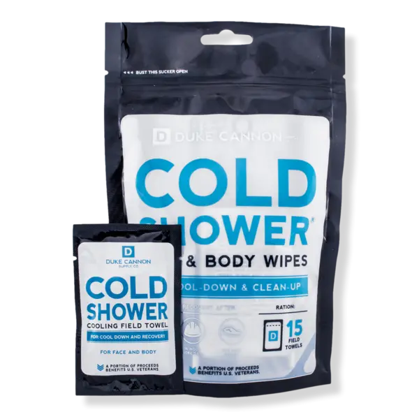 DUKE CANNON Cold Shower Field Towels Face & Body Wipes - One-color