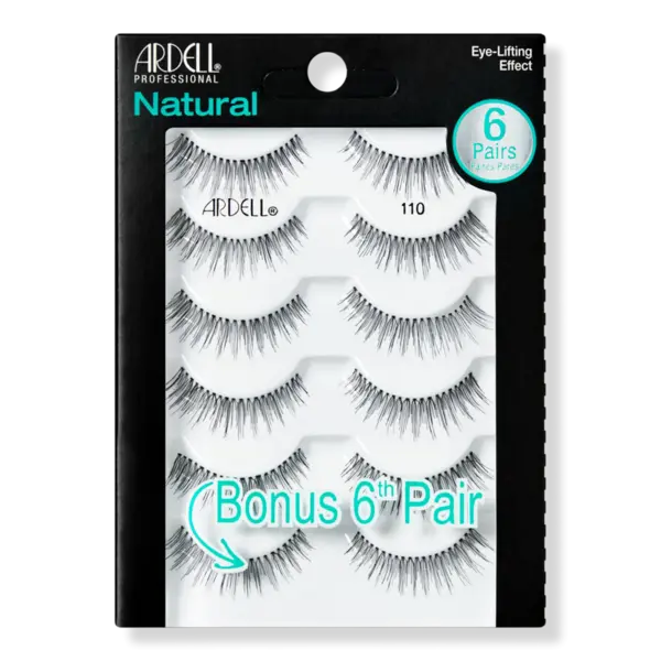 ARDELL Natural #110 Black False Eyelashes Multipack - One-color