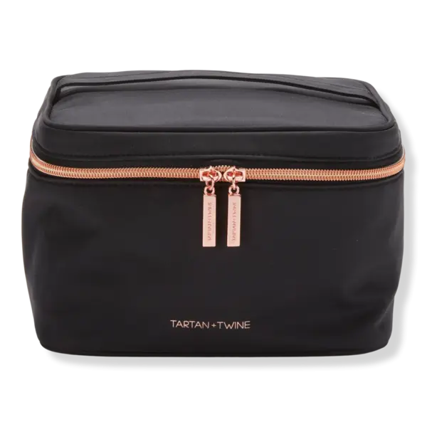 TARTAN + TWINE Basics Black Train Case