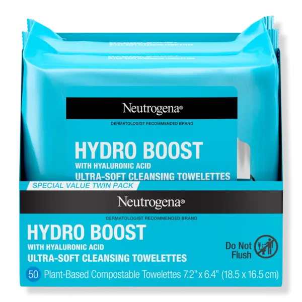 Neutrogena Hydro Boost Facial Cleansing Wipes - One-color