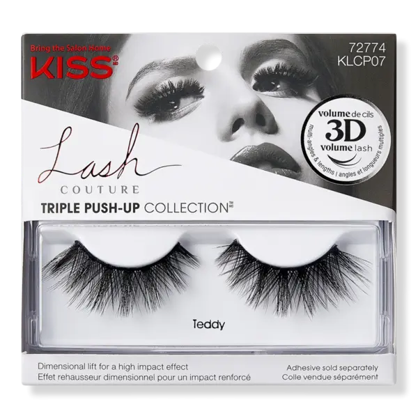 Kiss Lash Couture Triple Push-up, Teddy - One-color